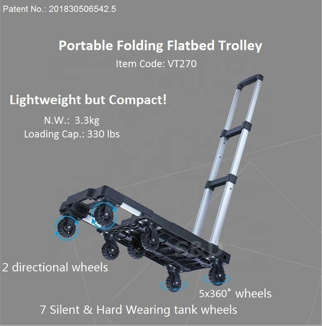 lightweight folding luggage cart, folding hand truck, folding hand ...